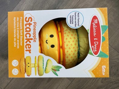 Melissa & Doug Multi-sensory Pineapple Soft Stacker Infant Toy : Target