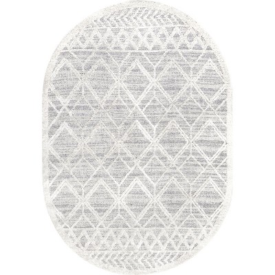 Nuloom Deedra Abstract Oval 4x6 Area Rug For Living Room Bedroom Dining ...