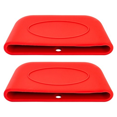 Lexi Home 2-pack Silicone Pot Handle Holder Set In Red : Target