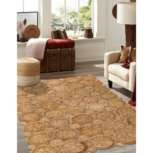 Unique Loom 7' 10 X 10' 0 Shalini Braided Jute Rectangle Area Rug : Target