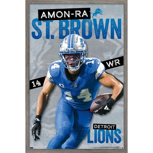 Trends International Nfl Detroit Lions - Amon-ra St. Brown 24 Framed ...