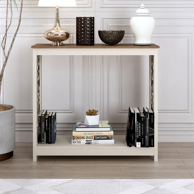 Costway Console Table With 3 Drawers Bottom Shelf Sofa Side Table ...