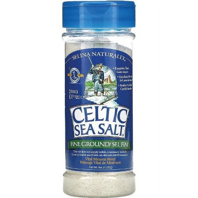 Celtic Sea Salt Fine Ground – 8 Ounce Shaker Jars Of Nutritious ...