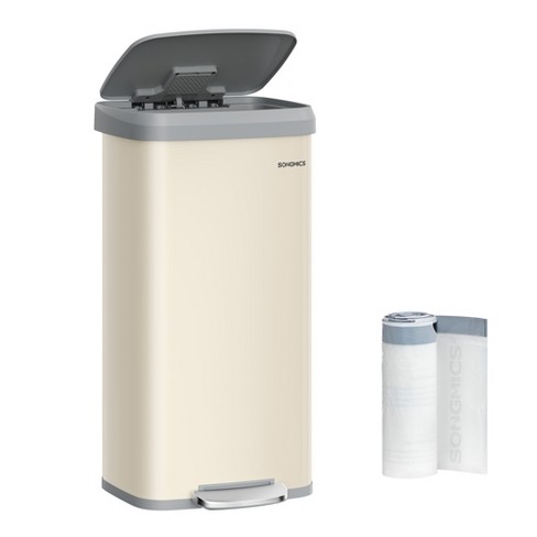 Songmics Kitchen Trash Can, 18-gallon Stainless Steel Garbage Can, With ...