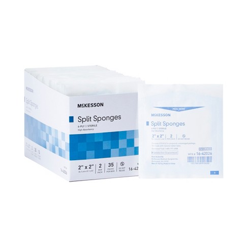 Mckesson 6-ply I.v. / Drain Split Dressing Sterile 2 X 2" : Target