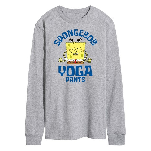 Men's Spongebob Squarepants Spongebob Yoga Pants Long Sleeve Graphic T ...