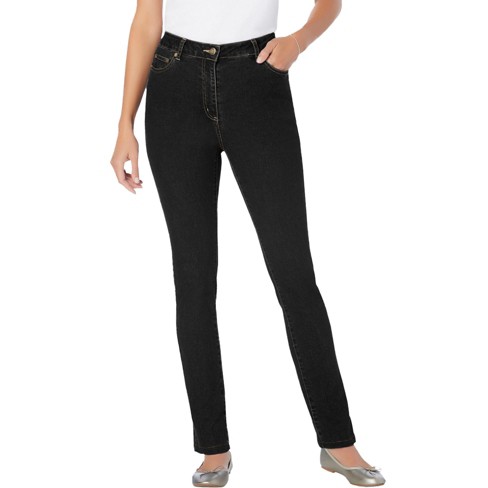 Woman Within Women's Plus Size Petite Stretch Slim Denim Jean - 26 Wp ...