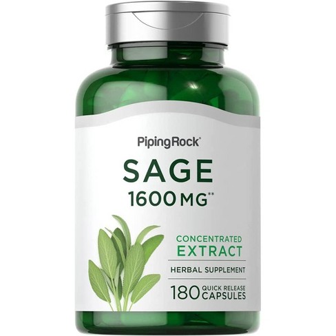 Piping Rock Sage Supplement 1600mg | 180 Capsules : Target