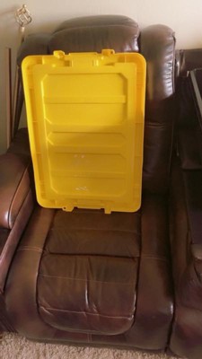 Iris 11.75gal 3pk Heavy Duty Plastic Utility Storage Bin For Garage And ...