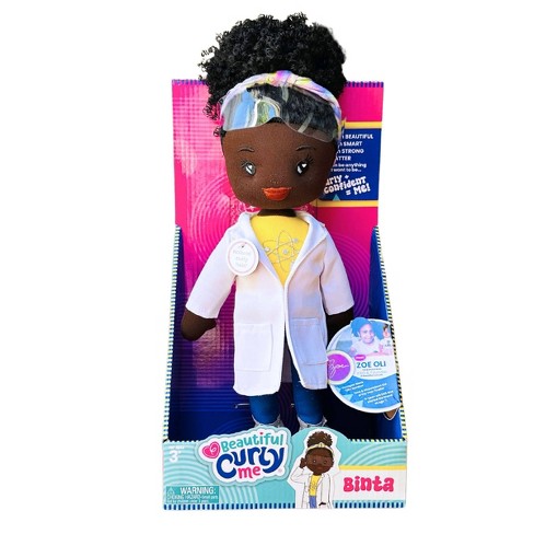 Beautiful Curly Me 14'' Binta Scientist With Curly Hair Plush Doll : Target