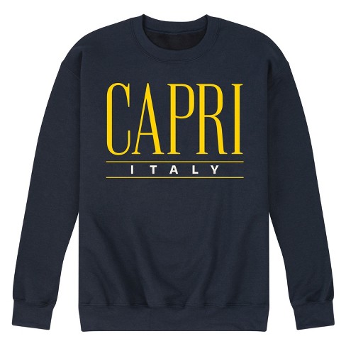 Men's Instant Message Capri Italy Graphic Fleece Sweatshirt - Navy ...