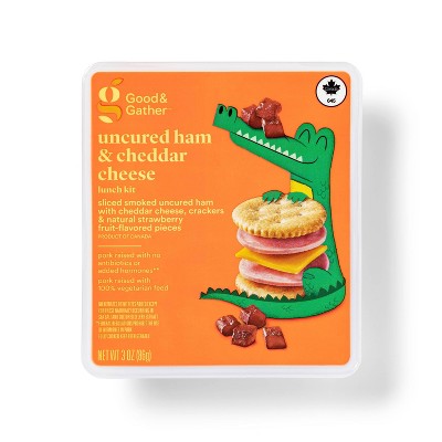 Uncured Ham & Cheddar Cheese Lunch Kit - 3oz - Good & Gather™ : Target