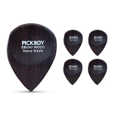 Pick Boy Hand-made Ebony Exotic Guitar Picks Heavy 5 Pack : Target