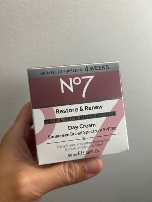 No7 Restore & Renew Multi Action Face & Neck Day Cream With Spf 30 - 1. ...