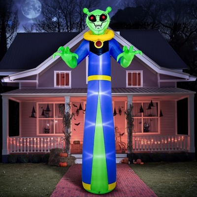 Syncfun 12ft Giant Alien Led Halloween Inflatable With Build-in Leds ...