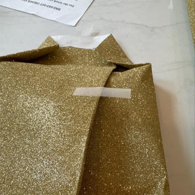 Jam Paper Gold Glitter Gift Wrapping Paper Roll - 1 Pack Of 25 Sq. Ft ...