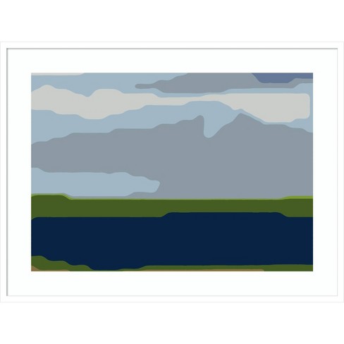 41" X 31" Untitled By Alex Caminker Wood Framed Wall Art Print - Amanti Art: Modern Acrylic ...