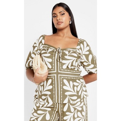 Women's Plus Size Modern Muse Top - Juniper | City Chic : Target