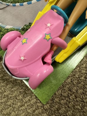 Barbie Stacie Racer Doll With Go-kart Toy Car, Dog, Accessories ...