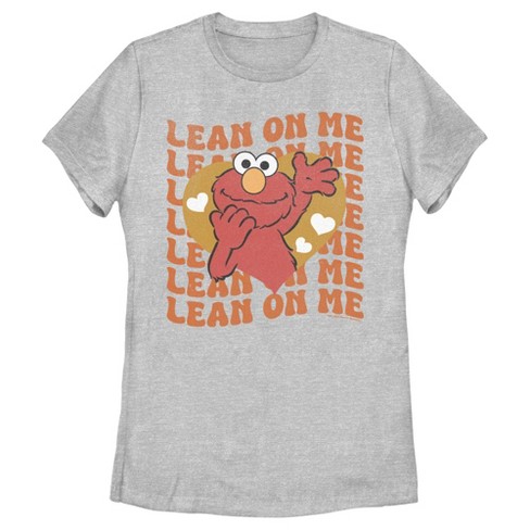 Women's Sesame Street Elmo Lean On Me T-shirt - Athletic Heather ...