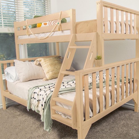Max & Lily Scandinavian Twin Over Full Bunk Bed, Blonde : Target