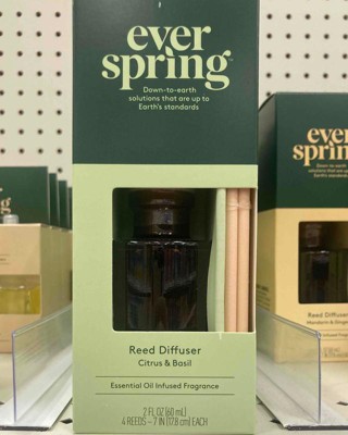 Liquid Reed Diffuser - Citrus & Basil - 2 Fl Oz - Everspring™ : Target