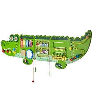 VEVOR Crocodile Activity Wall Busy Board, 9 Activities, Montessori ...