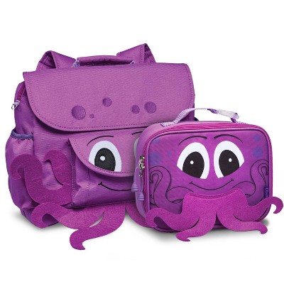 Bixbee Kids' 10" Backpack with Lunchbox - Octopus : Target