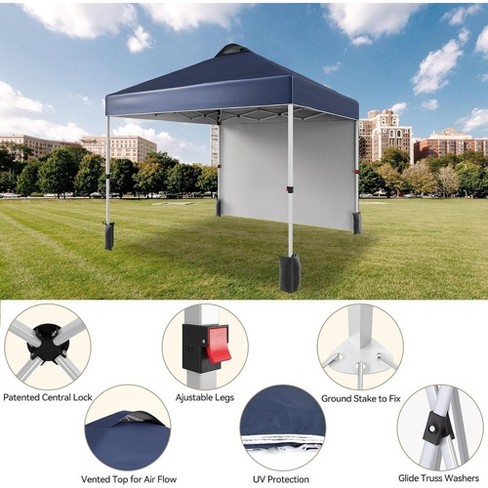 Foldable Canopy Wind Tunnel Tent,portable Pop Up Patio Tent, Outdoor ...