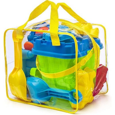Toysmith: Sand Box Castle Play Deluxe Beach Set With Shovel, Bucket ...