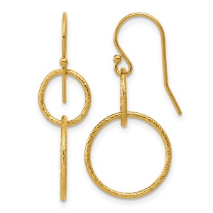 Black Bow Jewelry 1/20 14K Gold Filled D/C Interlocking Circles Dangle ...