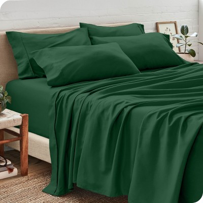 Queen Forest Green 6pc Microfiber Sheet Set By Bare Home : Target