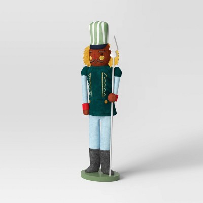 Haute Decor 35.4" Nutcracker With Fleur-de-lis Outdoor Decor : Target