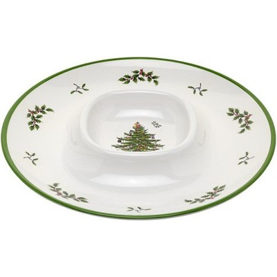Spode Christmas Tree 3 Section Server With Tree Handle, 3 Section ...