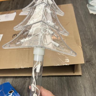 Northlight 4ct Lighted Christmas Tree Pathway Marker With Lawn Stakes ...