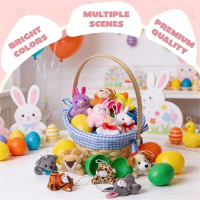 Joyfy 12/24/48 Packs Prefilled Easter Eggs with Plush Toy Set, Mini ...