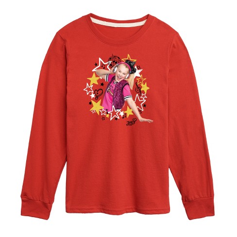 Boys' Jojo Siwa Jojo Wreath Long Sleeve Graphic T-shirt - Red - Medium ...