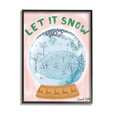 Stupell Industries Let It Snow Globe, 16'' X 20'' : Target
