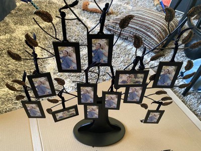 Americanflat Bronze Family Tree With Hanging Picture Frames 2" X 3" In ...