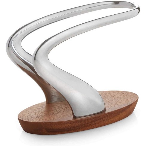 Nambe Lupo Napkin Holder, Acacia Base And Alloy Holder : Target
