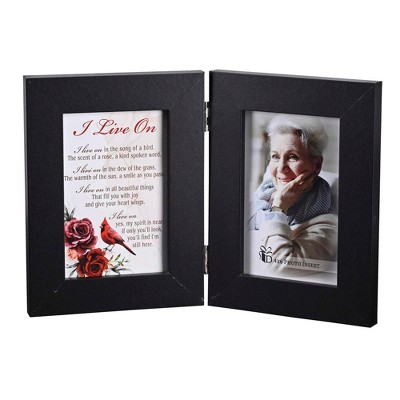 Dicksons I Live On Cardinal and Roses, Black/Red 12 x 8 Inch MDF/Glass ...