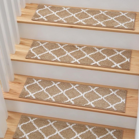 Mbigm Carpet Stair Treads, Polyester Stair Runners With Soft Plush ...