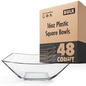 Stock Your Home 16-oz Clear Plastic Serving Bowls (48 Pack) : Target