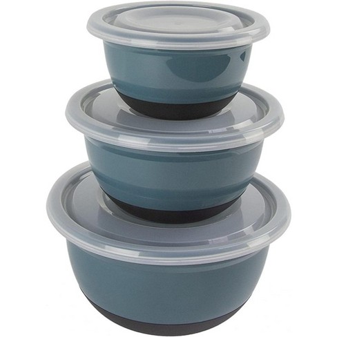 Debra's Kitchen Made In Usa 6pc Non-slip Mixing Bowls Set - Teal : Target