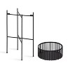 Kate And Laurel Paynter Metal Freestanding Planter, 2 Piece, Black : Target