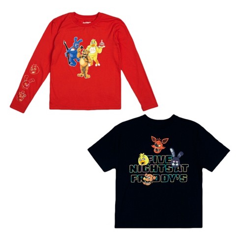 Five Nights At Freddy’s Character Art Boy’s 2-pack Long Sleeve & Short ...