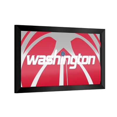Washington Wizards Fade Black Framed Bar Mirror By Trademark Gameroom ...
