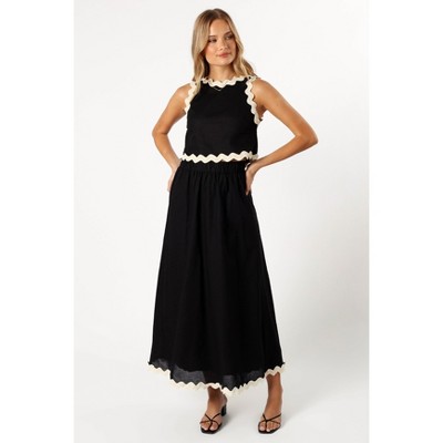 Chrissy Two Piece Set - Black Cream Xs : Target