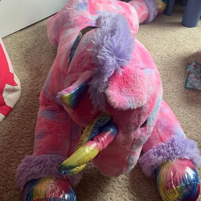 Best Choice Products 52in Kids Extra Large Plush Unicorn, Life-size ...