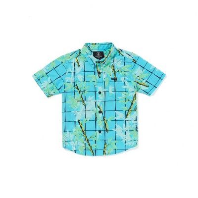 Volcom Toddler Boys Bamboozeled Floral Short Sleeve Button Down Shirt ...